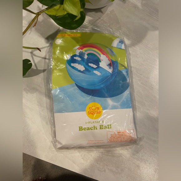 Swim | Nwt Sun Squad Inflatable Beach Ball | Poshmark